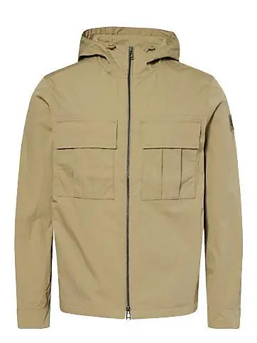 Belstaff Hooded Logo-patch Cotton-blend Jacket - Fatigue Green