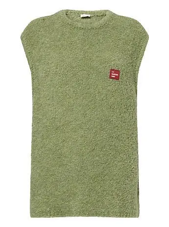 American Vintage Zolly Oversized Wool-blend Vest - Rive Chine