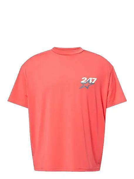 247 BY REPRESENT Team Star Oversized Stretch-jersey T-shirt - Racing Red