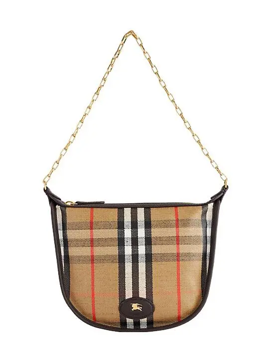 Burberry Mini Highlands Chain Shoulder Bag - Sand