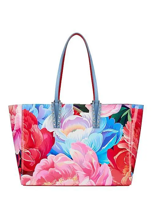 CHRISTIAN LOUBOUTIN Cabata Peonies Small Tote Bag - Multi/silver