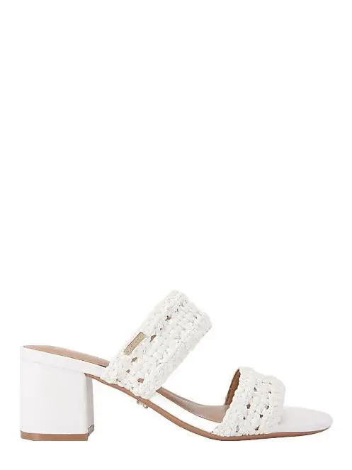 Carvela Portofino Faux-leather Heeled Sandals - White