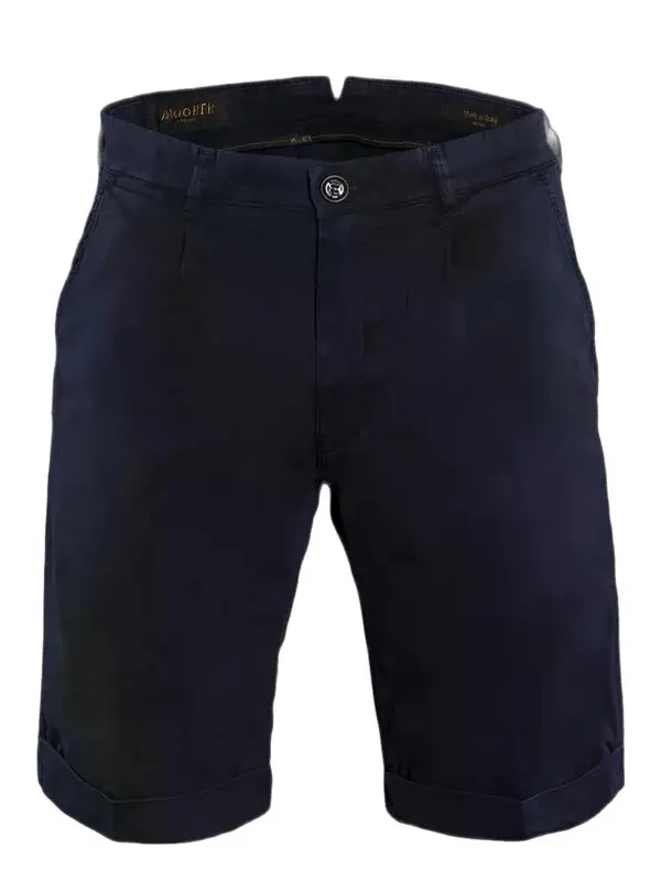 MOORER Alicudi-sec Tailored Shorts - Blue