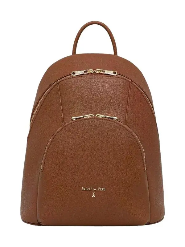 Patrizia Pepe Zipped Backpack - Brown