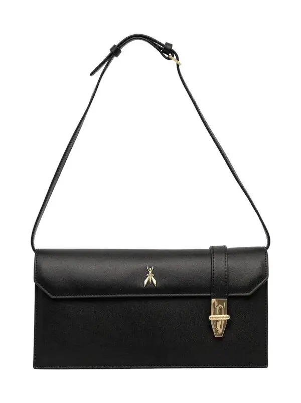 Patrizia Pepe Logo Shoulder Bag - Black