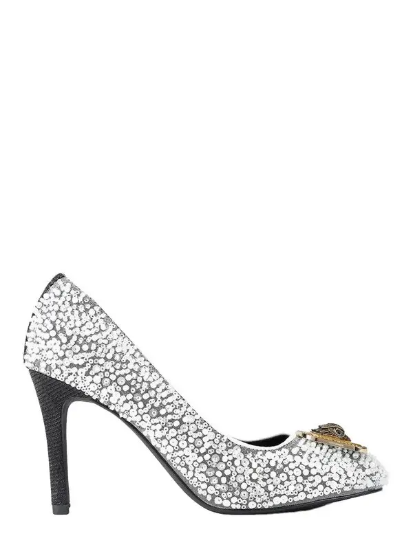 Kurt Geiger Pimlico Sequin-embellished Pumps - Silver