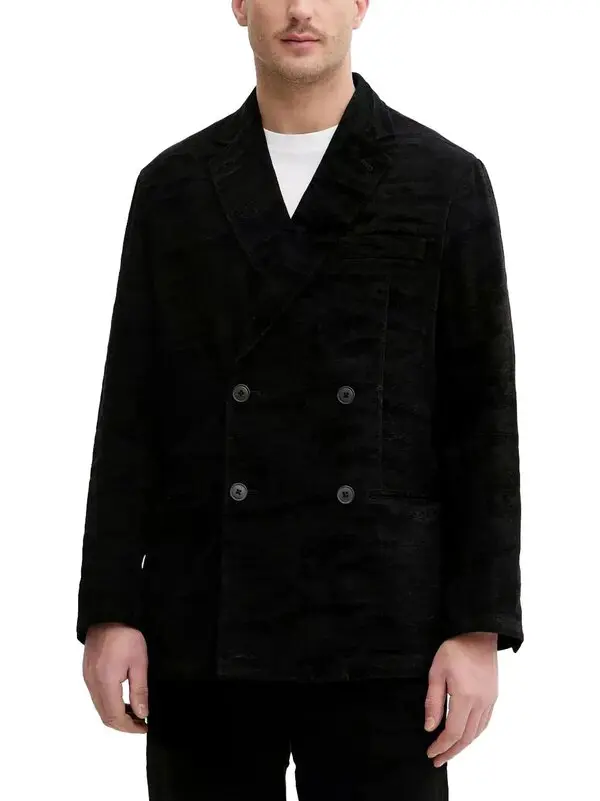 Armani Exchange Double-breasted Jacket - Black