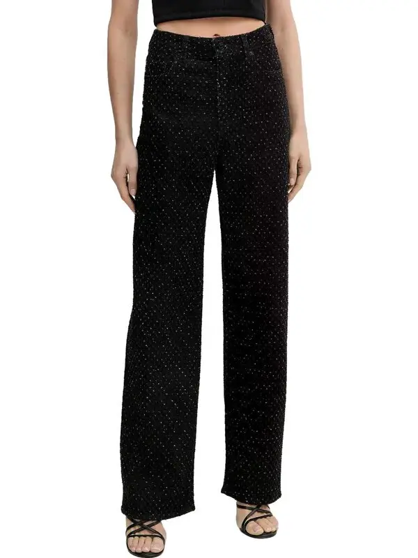 Armani Exchange Textured Straight Leg Jeans - Black