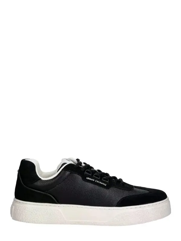 Armani Exchange Panelled Sneakers - Black