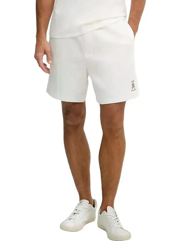 Armani Exchange Logo-embroidered Shorts - White