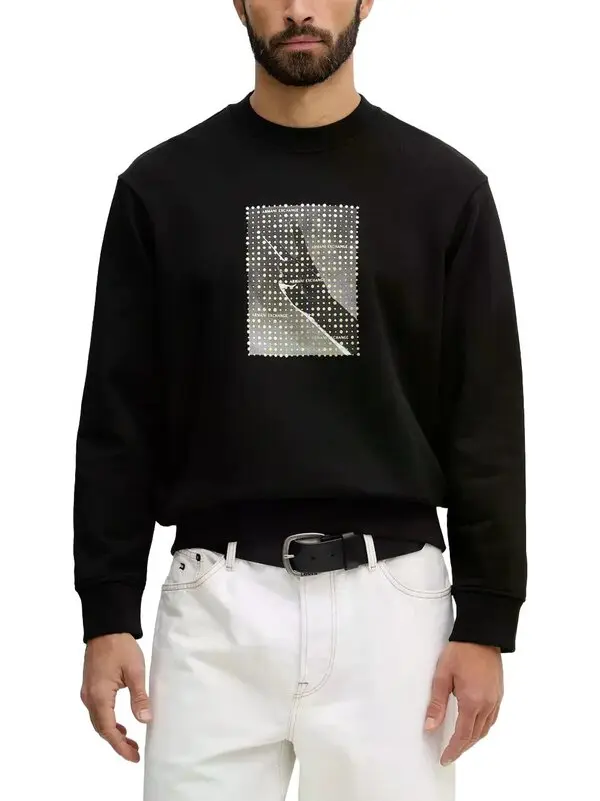 Armani Exchange Graphic-print Sweatshirt - Black