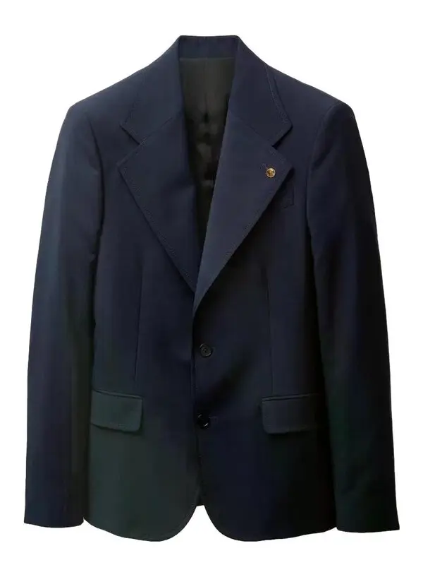 Versace Wool-mohair Slim Blazer - Blue