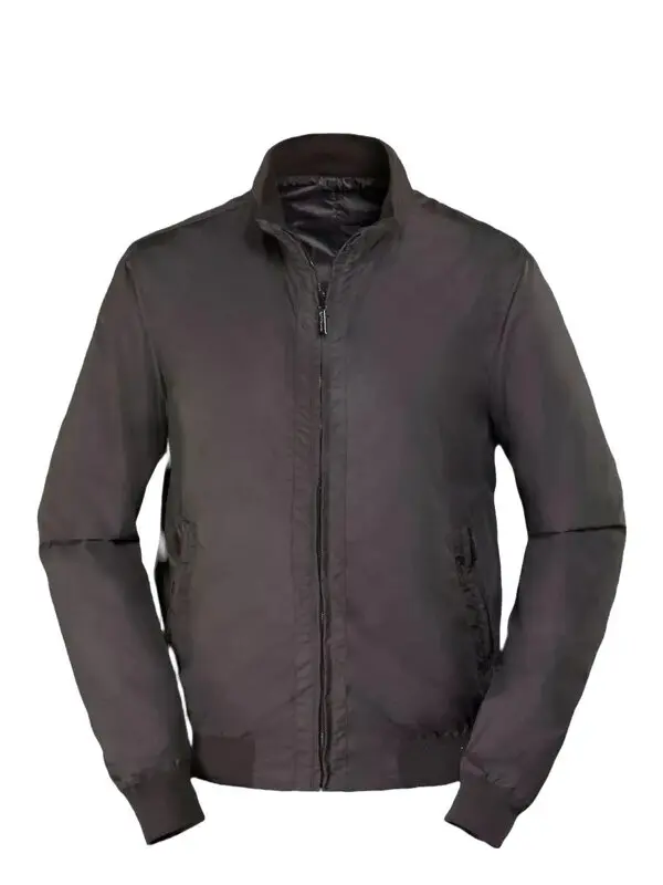 MOORER Long-sleeve Zip-front Jacket - Brown