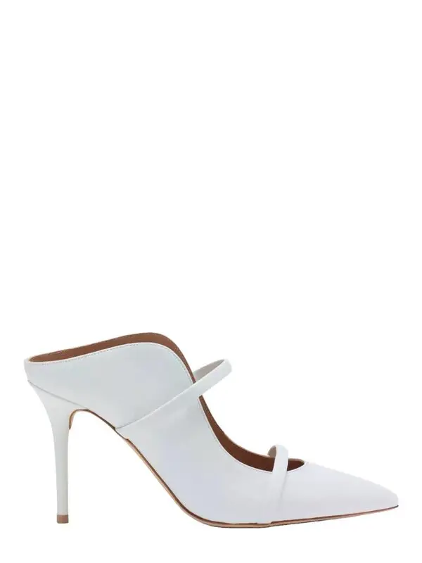 MALONE SOULIERS Maureen Pointed-toe Heeled Mules - White