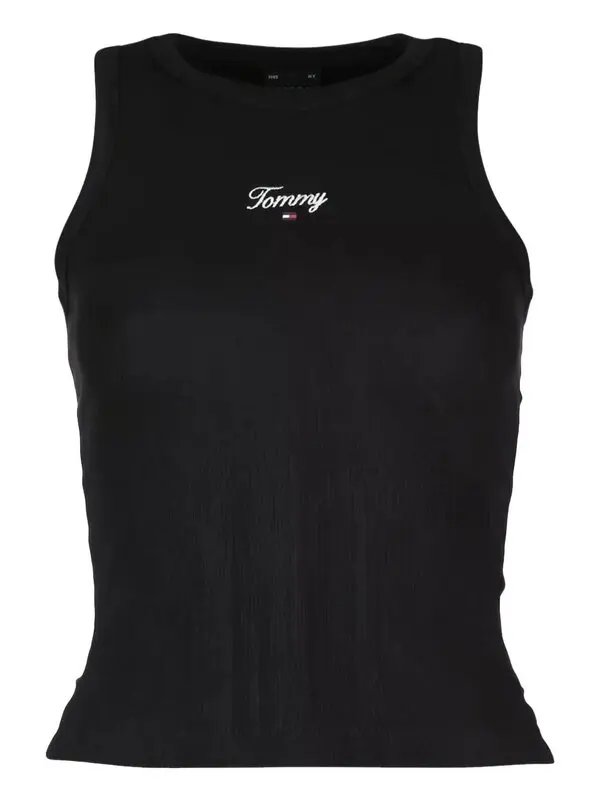 Tommy Hilfiger Ribbed Knit Tank - Black