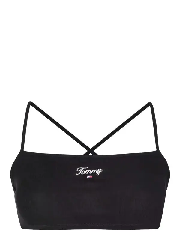 Tommy Hilfiger Criss-cross Strap Top - Black