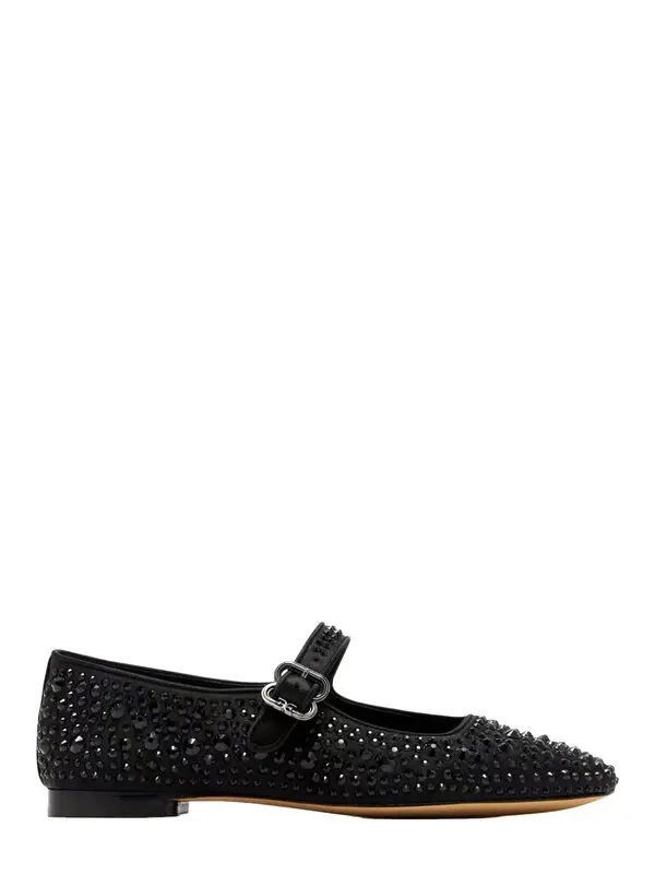 Sam Edelman Embellished Buckle Ballet Flats - Black