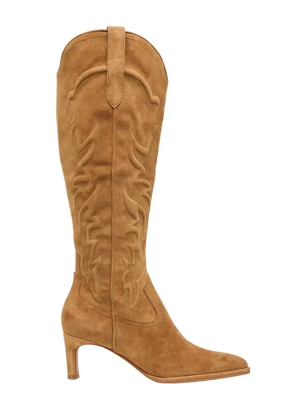 DOLCEVITA Alisa Knee High Boots - Lt Brown Suede