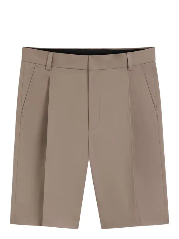 Hugo Relaxed-fit Stretch-cotton Twill Shorts - Light Brown