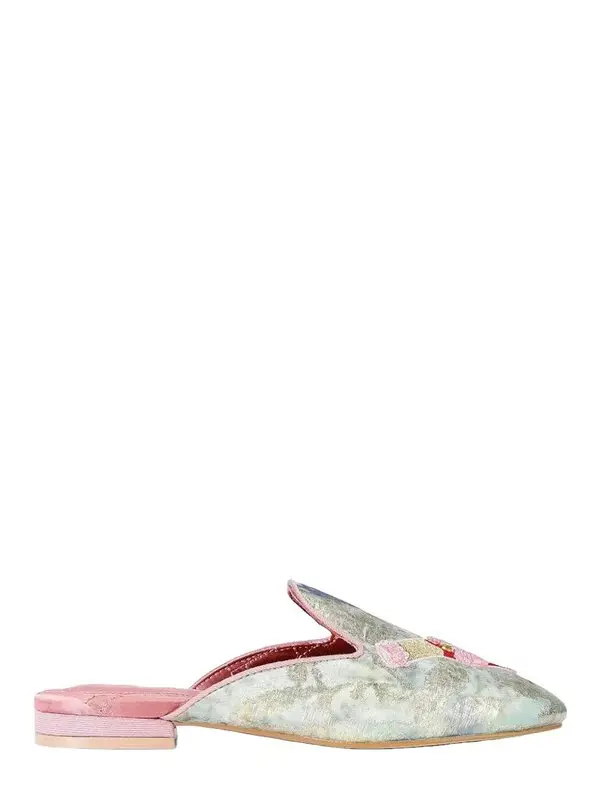 Kurt Geiger Logo-detail Mules - Silver