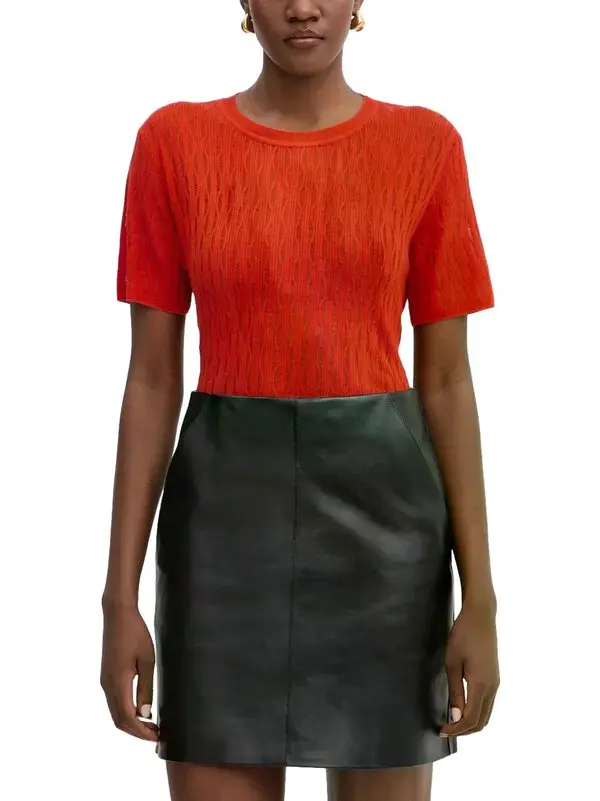 Patrizia Pepe Cable-knit Sweater - Red