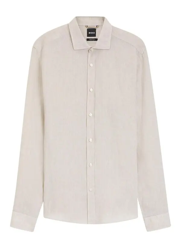 BOSS Linen Regular-fit Shirt - Beige
