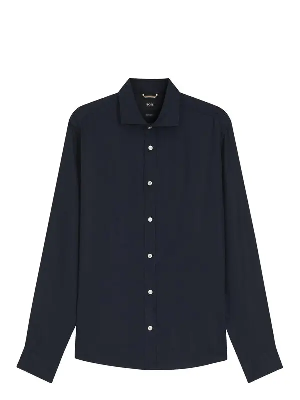 BOSS Linen Regular-fit Shirt - Blue