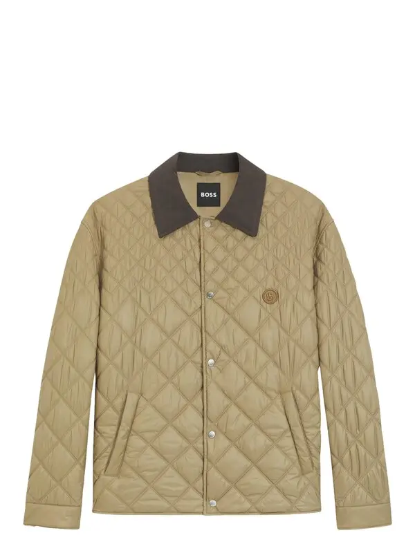 BOSS Water-repellent Quilted Field Jacket - Beige