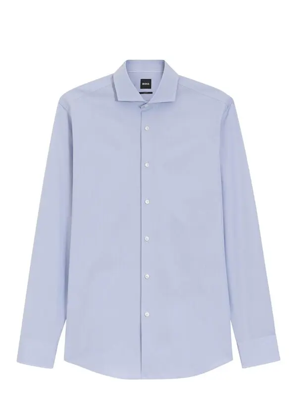 BOSS Cotton Slim-fit Shirt - Purple