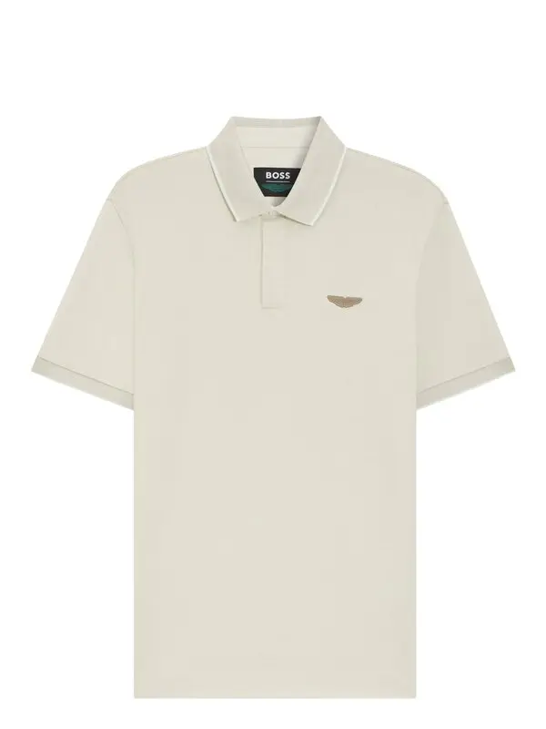 BOSS X Aston Martin Cotton-wool Polo Shirt - White