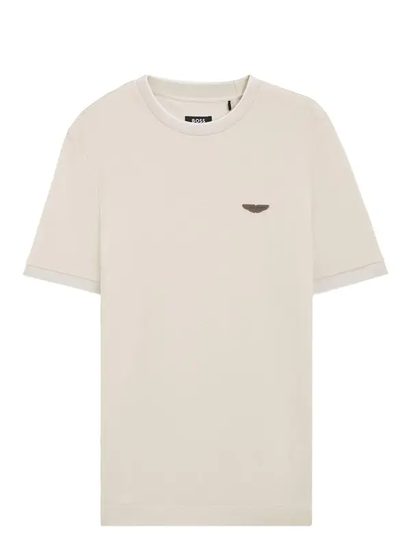 BOSS X Aston Martin Cotton-wool T-shirt - White