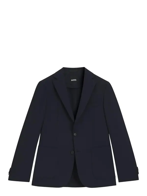 BOSS Wool-blend Blazer - Blue