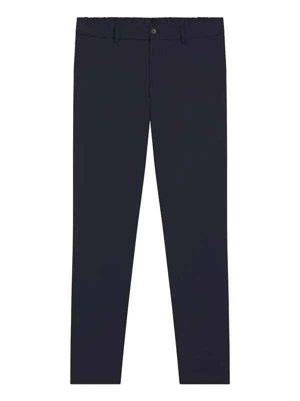 BOSS Wool-blend Slim Trousers - Blue