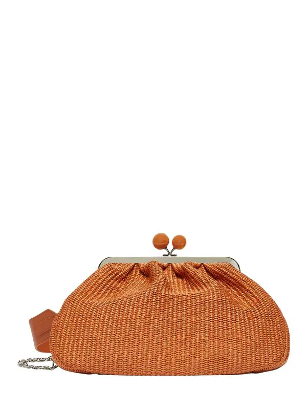 Max Mara Woven Pasticcino Clutch Bag - Pink