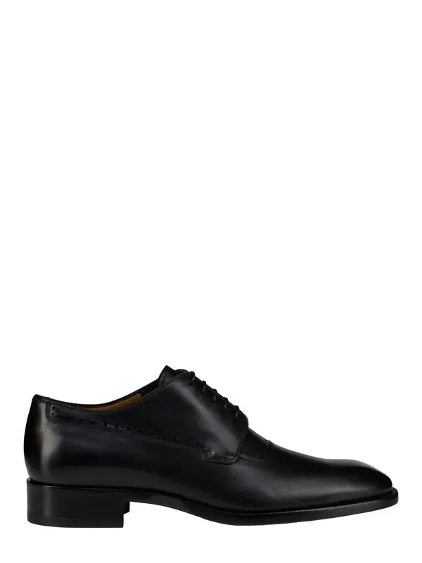 CHRISTIAN LOUBOUTIN Sartoby Calf Leather Derby Shoes - Black
