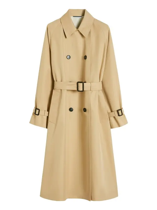 Max Mara Gabardine Reversible Trench Coat - Beige