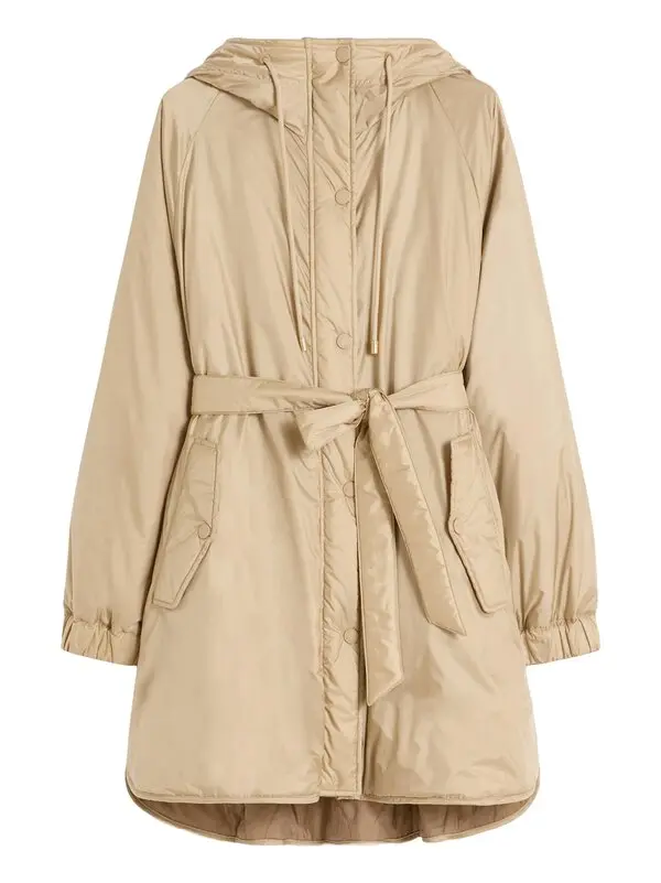 Max Mara Reversible Hooded Coat - Beige