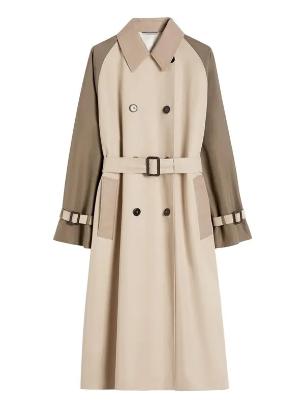 Max Mara Gabardine Reversible Trench Coat - Beige