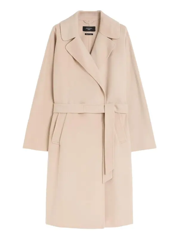 Max Mara Wool-blend Belted Coat - Beige