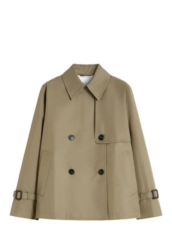Max Mara Cotton-blend Trench Jacket - Brown
