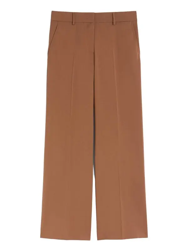 Max Mara Wool Wide-leg Trousers - Brown