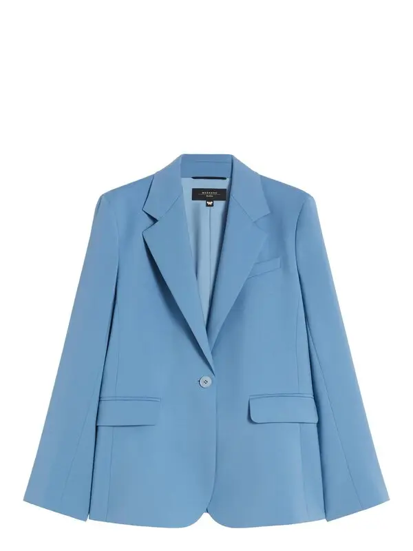 Max Mara Virgin Wool Blazer - Blue