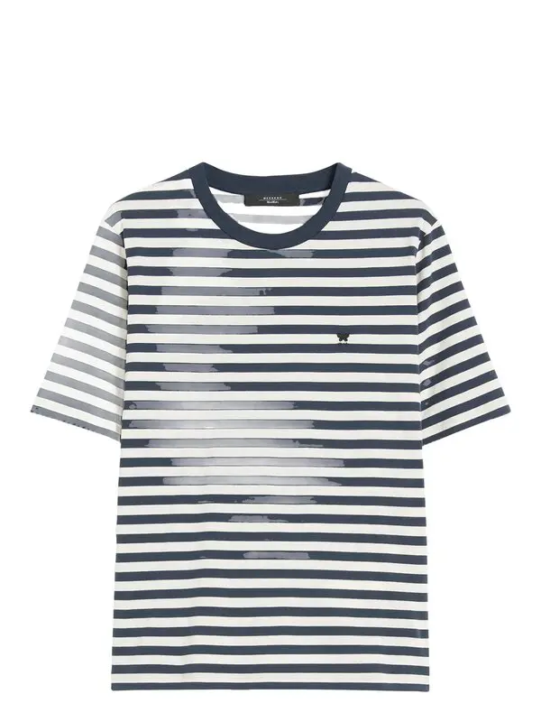 Max Mara Cotton Striped T-shirt - White