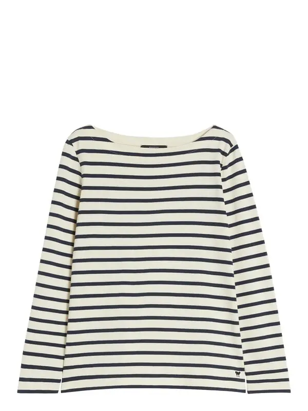 Max Mara Cotton Striped Sweater - White