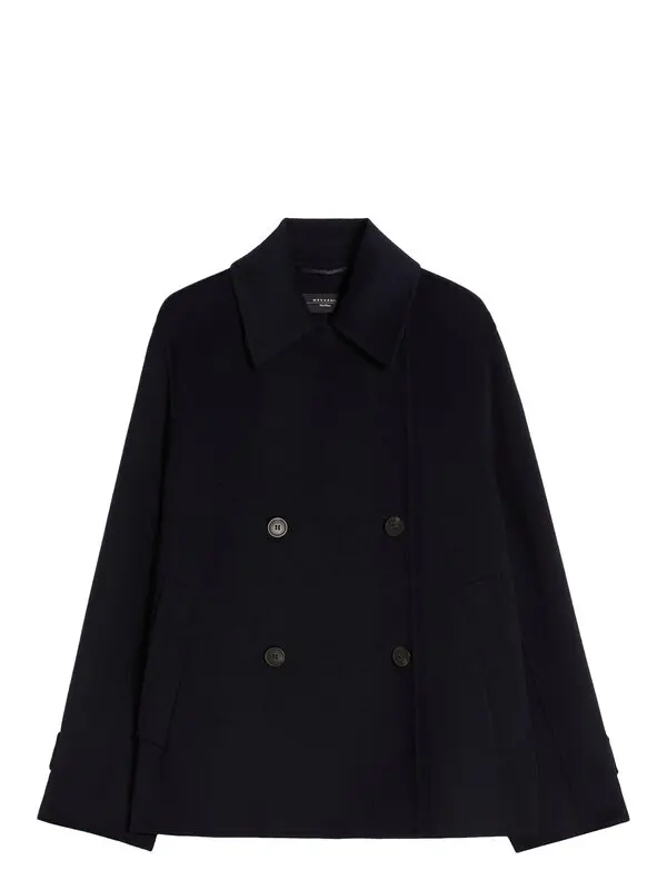 Max Mara Wool-blend Double-breasted Coat - Blue