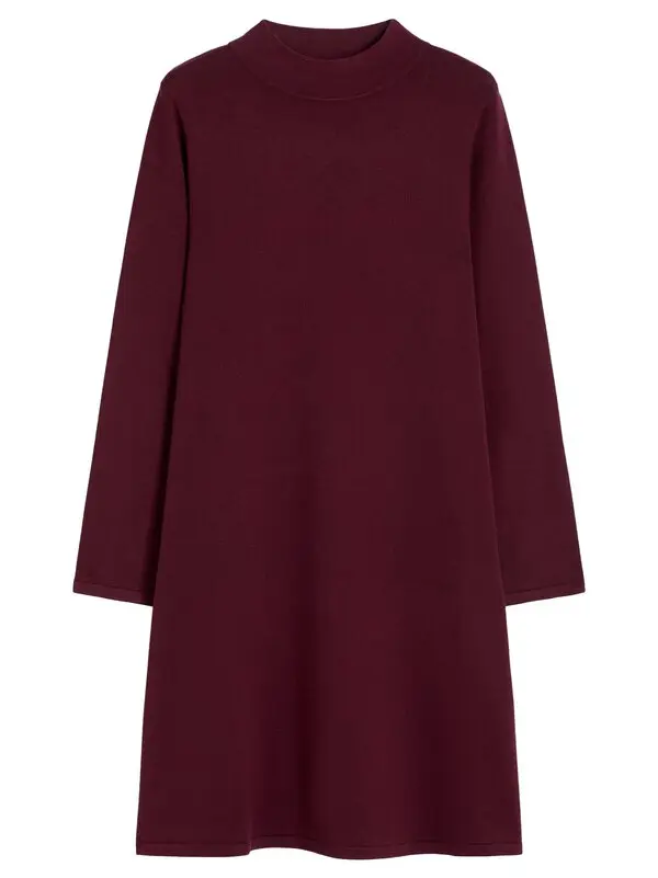 Max Mara Knitted Mini Dress - Red