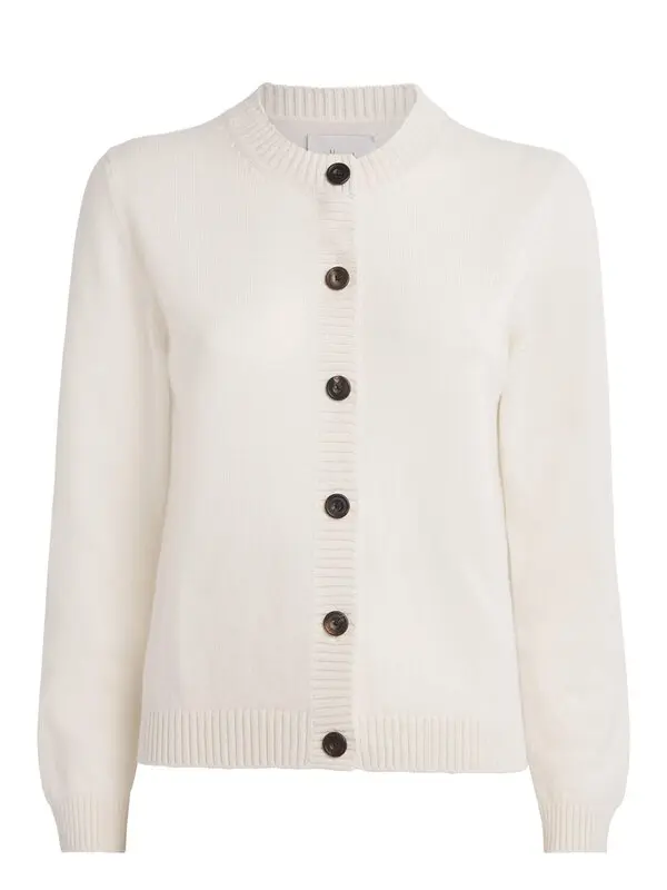 Harrods Cashmere-cotton Cardigan - Neutral
