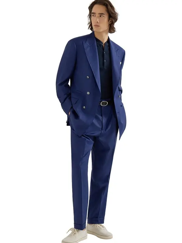 Brunello Cucinelli Virgin Wool 2-piece Suit - Blue
