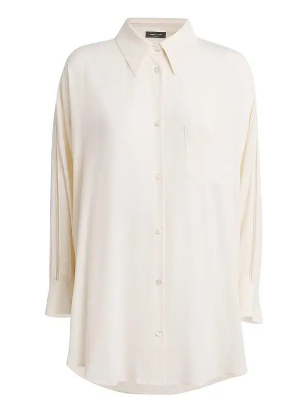 Fabiana Filippi Embellished Crepe Shirt - Beige