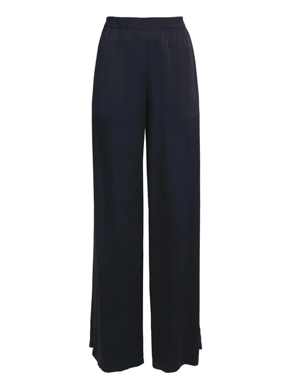 Fabiana Filippi Crepe Wide-leg Trousers - Navy